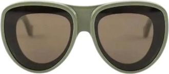 Loewe Lunettes de soleil Pre-owned - Femme - Pre-owned - Vert - Taille: ONE Size
