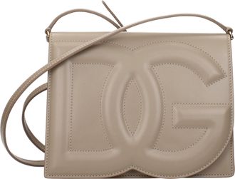Dolce & Gabbana Dolce&Gabbana Femmes Sacs &agrave; bandouli&egrave;re Cuir Beige/Taupe