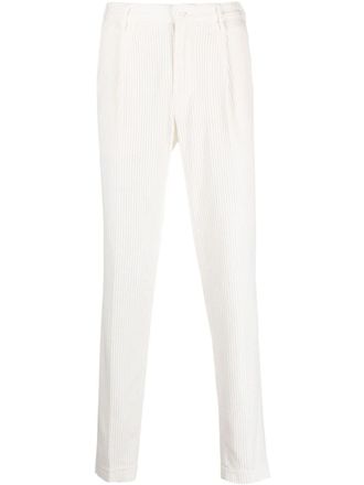 Incotex Tapered-Hose aus Cord - Weiß