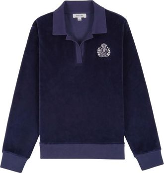 Sporty & Rich NY Sweatshirt mit Wappen - Blau