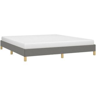 vidaXL Cadre de lit Gris fonc&eacute; 180 x 200 cm Tissu