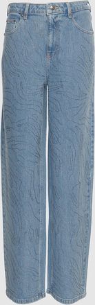 Rotate Pantalon Rhinestone Light Blue Denim