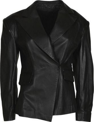 Dondup Blouson En Cuir - Gris Fonc&eacute;