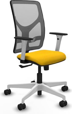 Piqueras y Crespo Stuhl mit verstellbaren Armlehnen, h&ouml;henverstellbare Lendenwirbelst&uuml;tze, ausgestattet mit 3 Positionen und Schneideschaum. Mit Rollen von 65 mm Nylon.