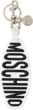 Moschino Femme, Accessoires, Blanc, Taille: ONE Size Logo Sport Keyring