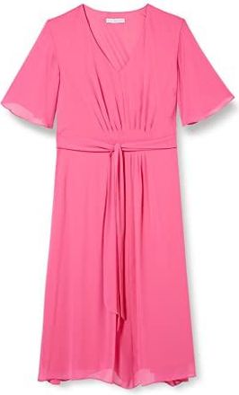 Gina Bacconi Hmc Robe avec Cravate Cocktail, Rose, 40 Femme