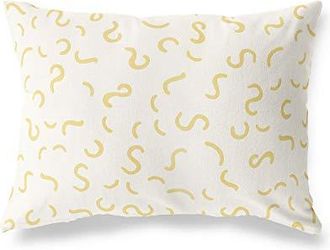 Bonamaison Le Jardin du Lin Kissen Zierkissenbezug Zufälliges Muster Kissenbezug, Weich Bequem, Für Zuhause Autos Büro Sofa Wohnzimmer Couch Schlafzimmer Dekor, 