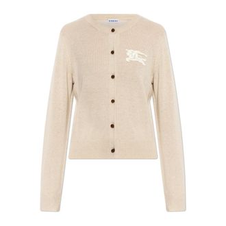 Burberry EKD Baumwoll-Woll-Cardigan - - Knitwear - Damen - Beige - XS