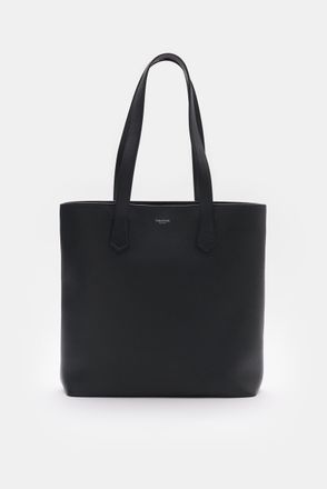Serapian Herren - Leder Tote Bag dark navy