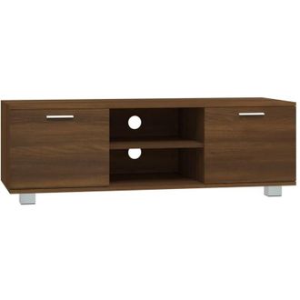 vidaXL Vidaxl - TV-Schrank Braun Eichen-Optik 120x40,5x35 cm Holzwerkstoff