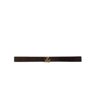 Zadig&Voltaire Femme, Accessoires, Brun, Taille: S ZV Initiale La Belt 30mm Suede