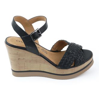Chattawak Damen 13NelsNoir 38 Sandale mit Absatz, Schwarz, EU