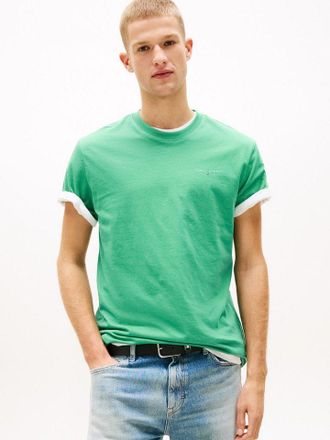 Tommy Jeans T-Shirt TJM SLIM FIT LINEAR 2PACK (Packung, 2-tlg) Rundhals, Jersey