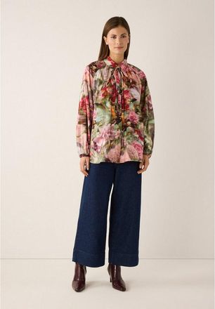 More & More Klassische Bluse weite Schluppenbluse mit Print