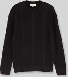 Tom Tailor Denim Pullover mit Zopfmuster-Struktur