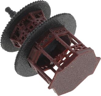 Artibetter ABOOFAN Miniatur Gartenpavillon aus Kunstharz Chinesischer Bonsai Pavillon Wetterfeste Asiatische Gartendekoration f&uuml;r Mikrolandschaften und Au&szlig;enbere