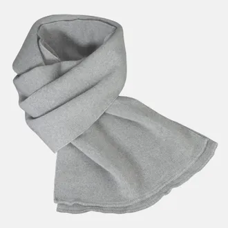 Hanseheld Strickschal aus 100% Schurwolle - Merino - Grau
