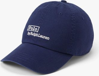 Polo Ralph Lauren Casquette brod&eacute;e en serg&eacute; de coton