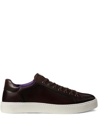 Ralph Lauren Purple Label Geb&uuml;rstete Severn Sneakers - Braun