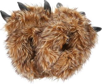 PartyKindom SECFOU Pantoufles dInt&eacute;rieur Unisexes en Peluche Chaude Semelle Antid&eacute;rapante Taille 28 CM Design Animal Ours Pantoufles DHiver Confortables pour Mais