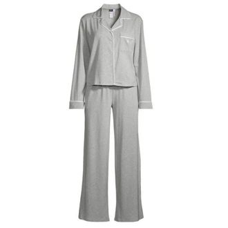 Ralph Lauren Femme, V&ecirc;tements de nuit et de d&eacute;tente, Gris, Taille: 38 FR Pyjama Long en Jersey
