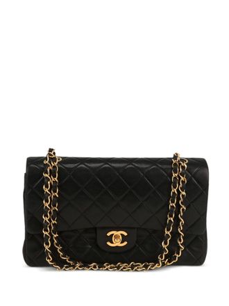 Chanel sac porté épaule Double Flap à rabat (1991) - Noir
