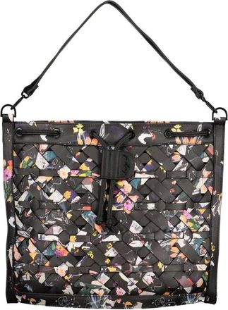 Desigual Gewebter Rucksack mit Blumenprint - - Bags - Damen - Schwarzk - ONE SIZE