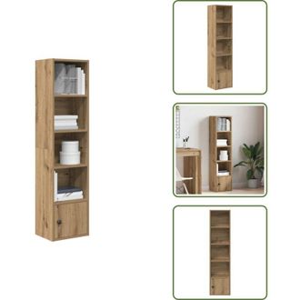 vidaXL vidaXL B&uuml;cherregal Artisan-Eiche 31x24x127 cm Holzwerkstoff