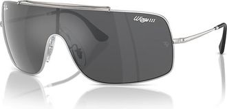 Ray-Ban Wings IIi Sonnenbrillen Silber Fassung Grau Glas 01-36