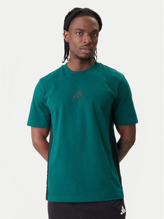 adidas T-Shirt Essentials 3-Stripes JD1905 Gr&uuml;n Regular Fit