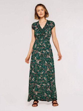 Apricot Maxikleid Maxikleid mit Blumenmuster