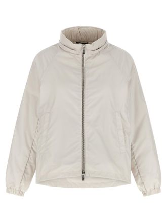 Moorer Womens Beige Polyester Shell Jacket Clothing