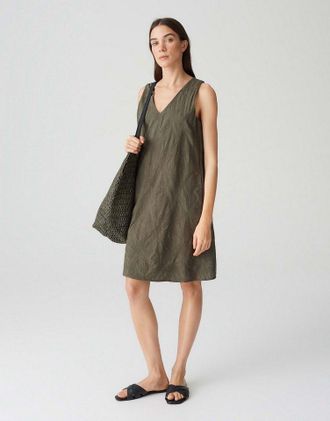 OPUS Tr&auml;gerkleid WALANI A-Linie mit femininer Stickerei