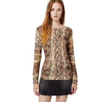 Liu Jo Top imprim&eacute; python Liu Jo - Taille: M-Mati&egrave;re: 80%vi 20%pa-Couleur fournisseur: Natural snake-Couleur site: Python - Femme - Tops - Multicolore - Tail