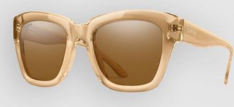 Smith Sway Champagne Crystal Sonnenbrille chromapop polarized brown