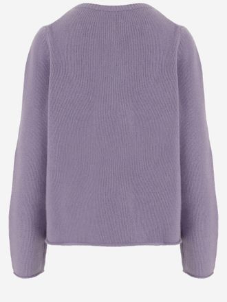 Allude Womens Cashmere Sweater Lilac
