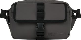 Karl Lagerfeld Mens, Coated PU Convert Bumbag, MAGNET, One size