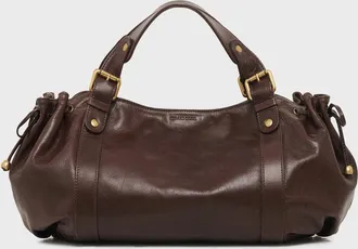 Gerard Darel Sac &agrave; main en cuir effet froiss&eacute; - 24H