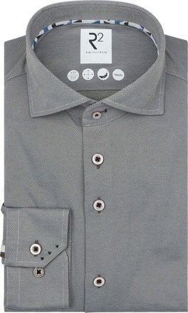 R2 Amsterdam R2 Chemise Technical Knitted Dobby Vert