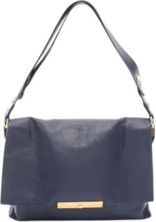 Celine Sac bandouli&egrave;re en cuir Blade Pre-owned - Femme - Pre-owned - Bleu - Taille: ONE Size