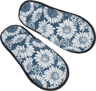 Generic Pantoufle Maison Fleur De Tournesol Hiver Pantoufles Doux Hiver Chaussures Chaudes Unique Chaudes Pantoufles Pour Chambre Camping Voyages L