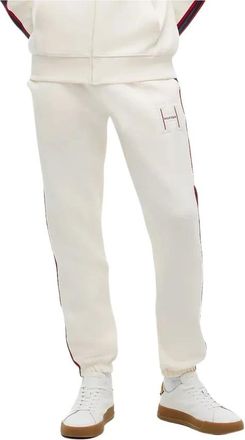 Tommy Hilfiger Pantalon de jogging H-Logo Patch - Homme - Pantalons - Blanc - Taille: M