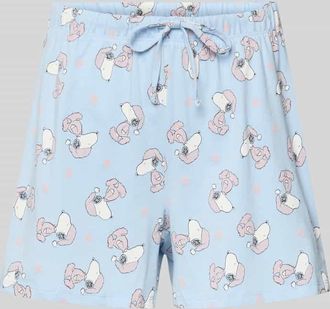 Jake*s Casual Pyjama-Hose im Allover-Look