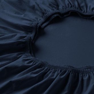 ESTELLA Spannbetttuch Fein-Jersey | Saphir | 120x200 cm | b&uuml;gelfreie & trocknerfeste Qualit&auml;t | Rundumgummi | 100% Baumwolle