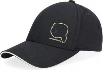 Karl Lagerfeld Homme, Accessoires, Noir, Taille: ONE Size Baseball Cap