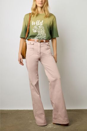 Gerard Darel T-shirt s&eacute;rigraphi&eacute; - MALORY - Vert Kaki