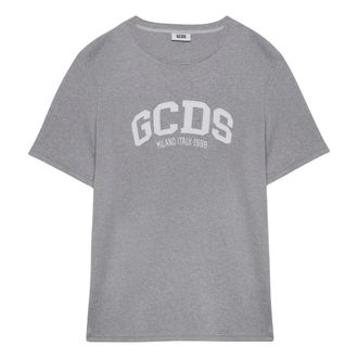 GCDS Logo Lounge T-Shirt - - Tops - Damen - Grau - L