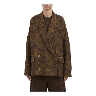 Uma Wang Crossword Jacket - - Jackets - Damen - Braun - S