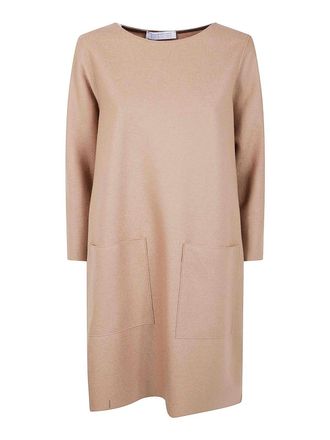 Harris Wharf London Maxi Robe - Couleur Chair