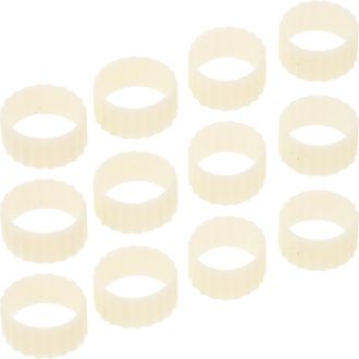 Pretyzoom Hemobllo Silikon Kerzenhalter 12 St&uuml;ck Wackelfester Kerzenfu&szlig; Stabilisator Dehnbarer Kerzenadapter f&uuml;r Spitzkerzen Kratzsch&uuml;tzender Kerzenhalter Einsa